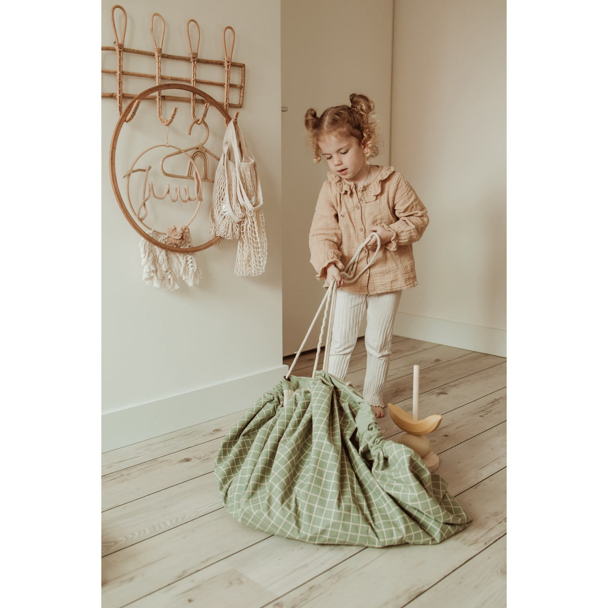 Buy Play&Go Organic Grid Green 2-in-1 Playmat | Luksusbaby – Luksusbaby COM