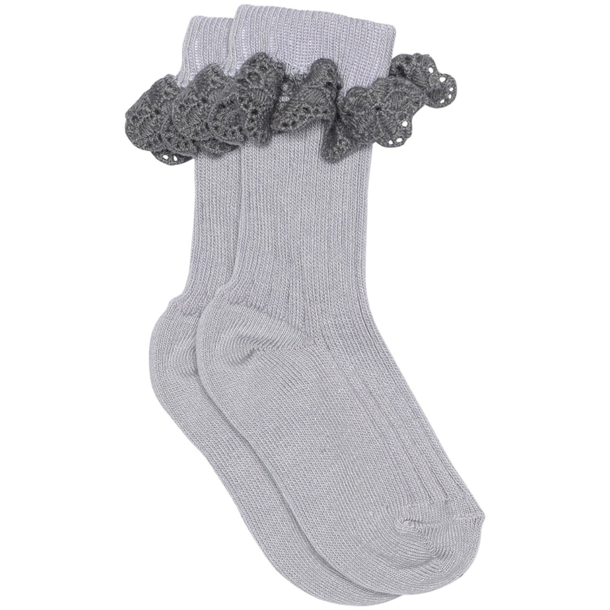 Buy Mp Danmark Lavender Sky Lisa socks - lace | Luksusbaby