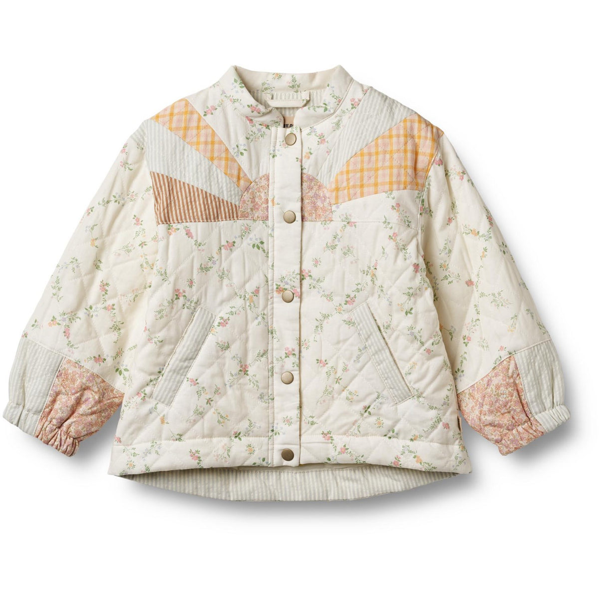 Buy Wheat Ivory Checked Flowers Quilt Jacket Inga | Luksusbaby