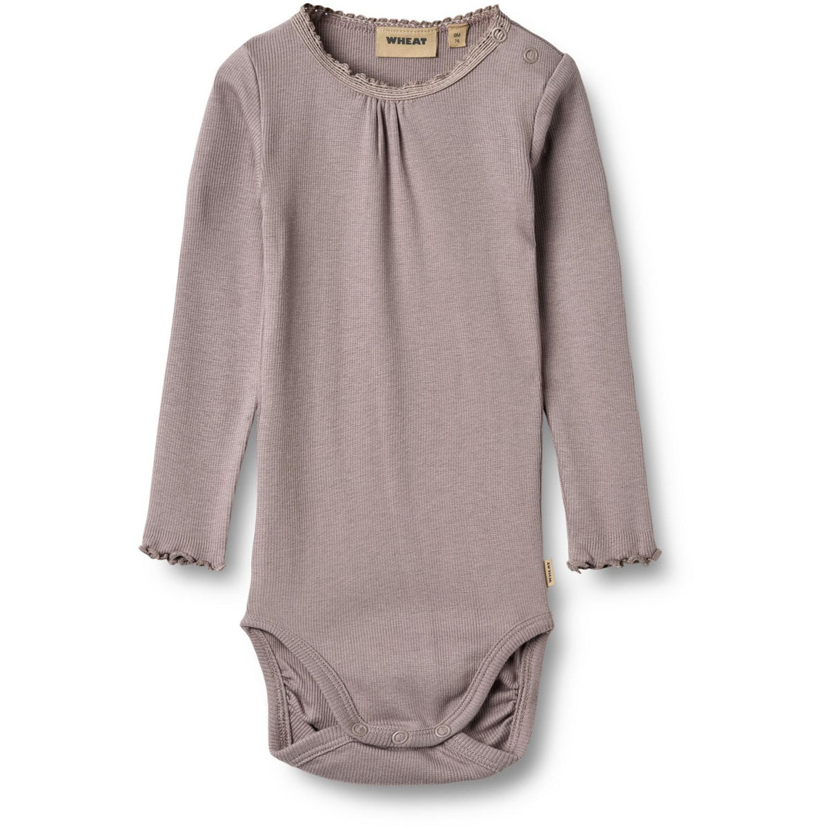 Buy Wheat Dusty Purple Rib Body L/S Lotta | Luksusbaby – Luksusbaby COM