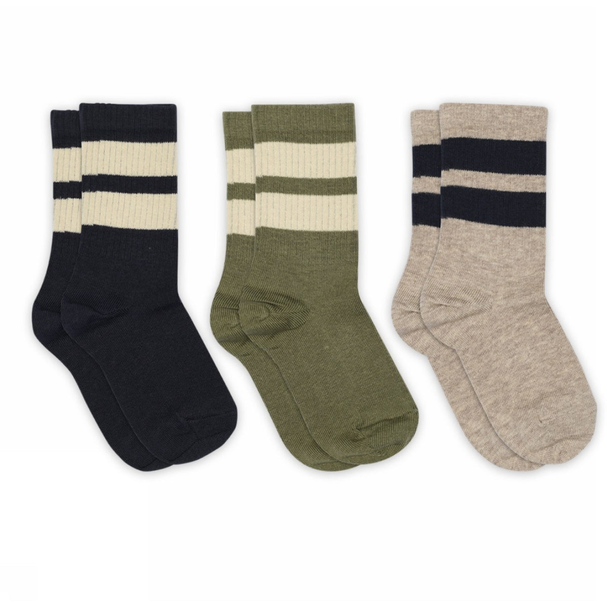 Buy Mp Danmark Light Brown Melange Anker Socks 3-Pack | Luksusbaby
