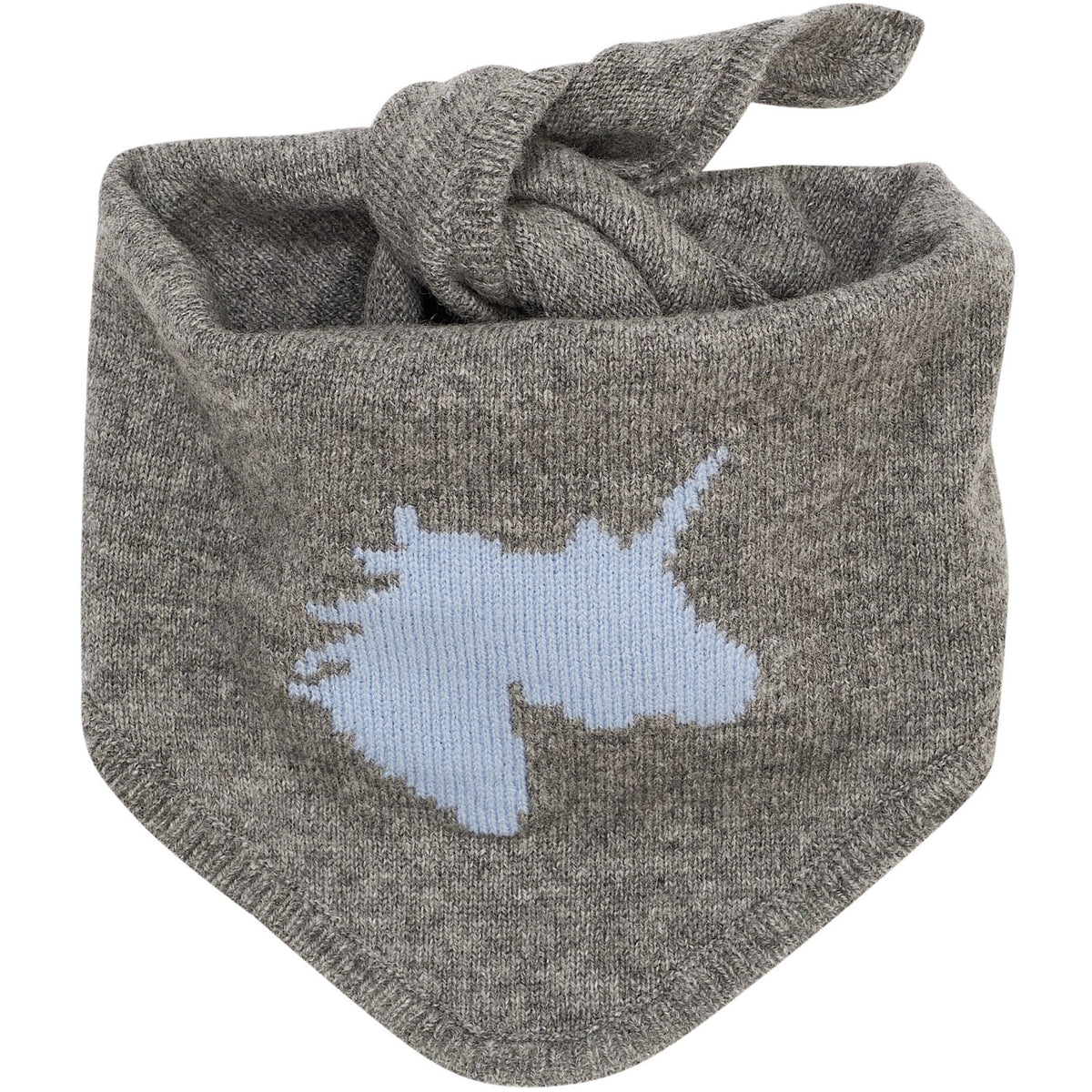 Buy COPENHAGEN COLORS Dk Grey Mel./Blue Cashmere Icon Scarf | Luksusbaby