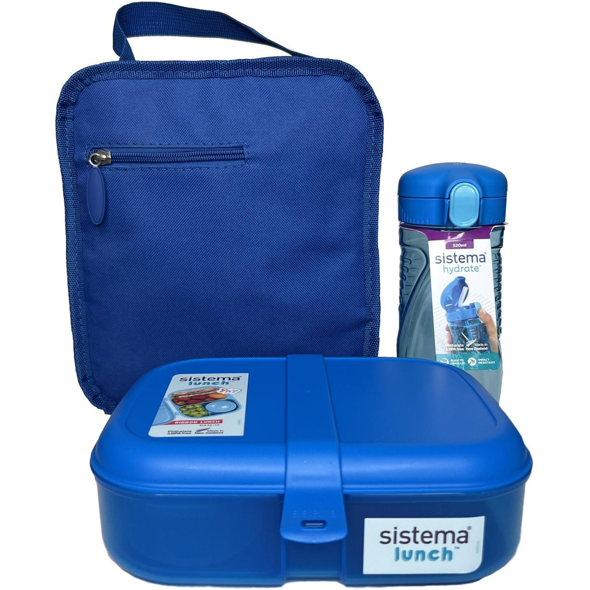 Buy Sistema Lunchtime 3-pack Blue | Luksusbaby