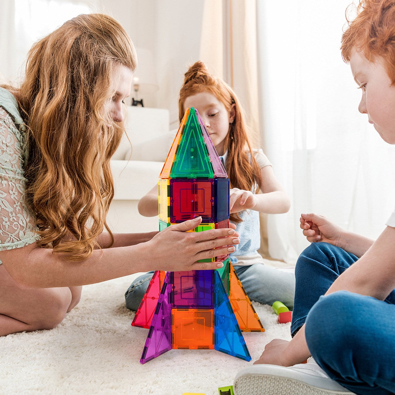 Buy Picasso Tiles Picasso Tiles Rocket Booster Magnetic Tiles set 32pcs ...