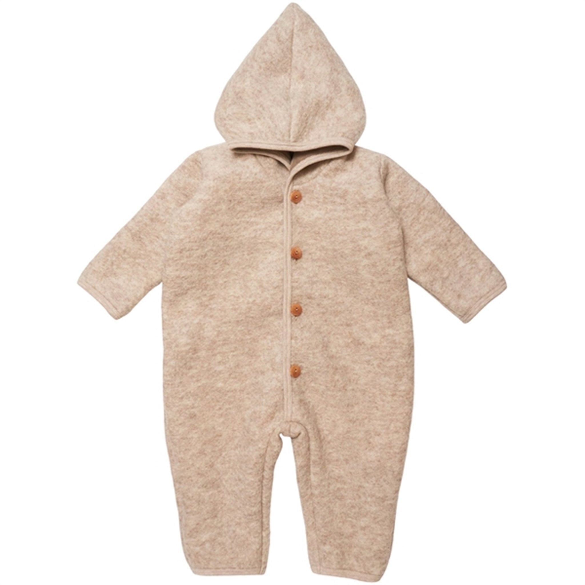 Pram Suit Wool Pooh Sand - Huttelihut → Luksusbaby.com